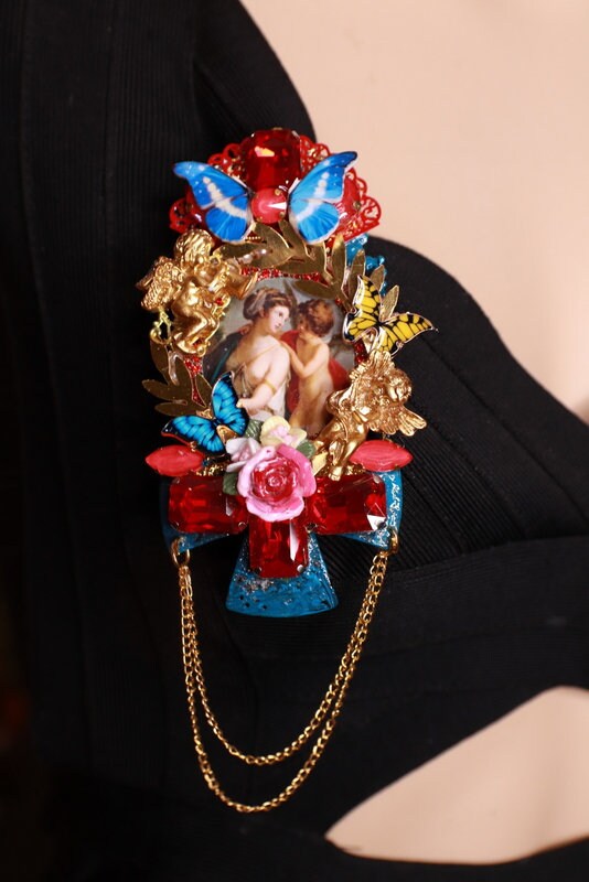 Brooch Renaissance Romantic Venus Rhinestones Stunning Pin - Etsy