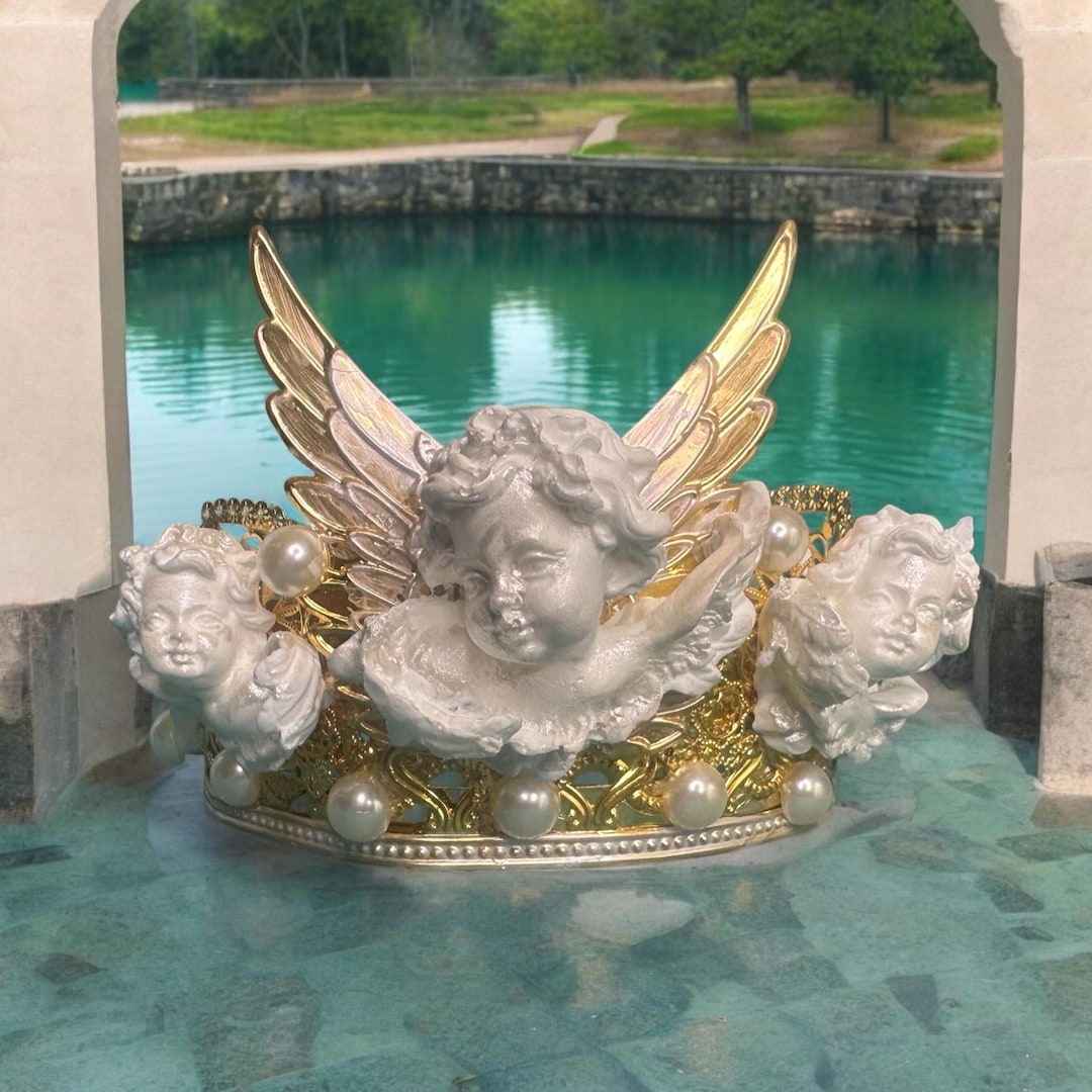 Baroque Rococo White Cherubs Angels Barocchi Crown - Etsy