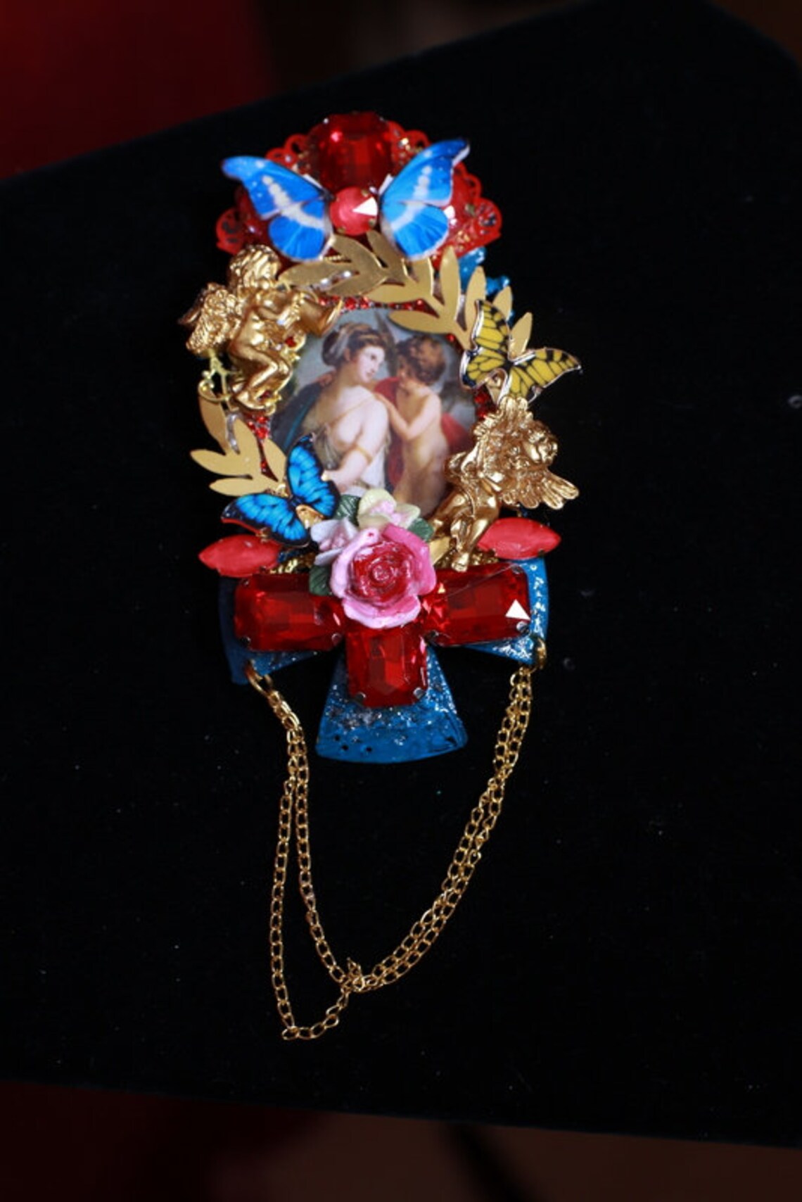 Brooch Renaissance Romantic Venus Rhinestones Stunning Pin - Etsy