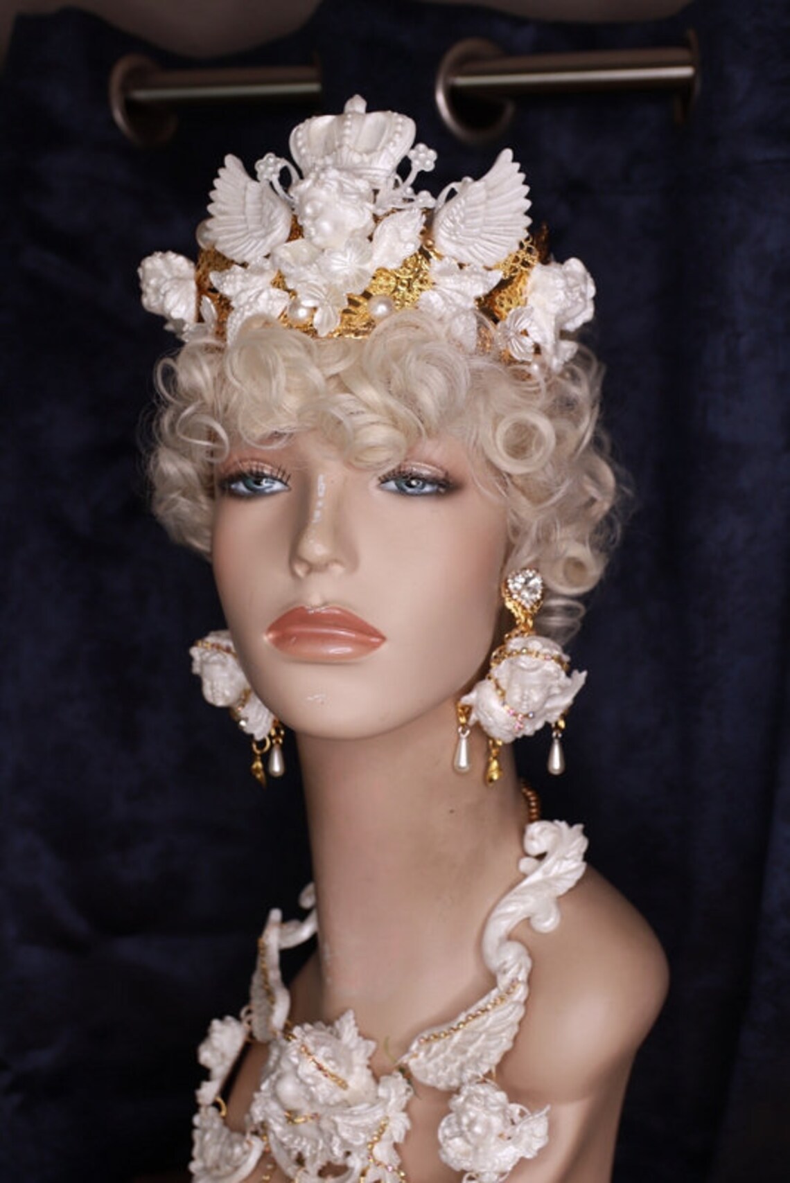 Baroque Rococo White Cherubs Angels Barocchi Crown - Etsy