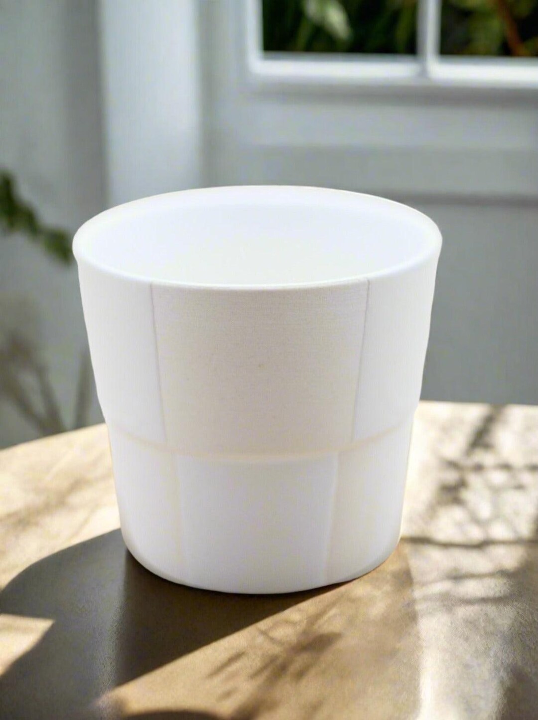 Cream Checkerboard Pot, Checkered Pot, Checker Print Decor, Checkered ...