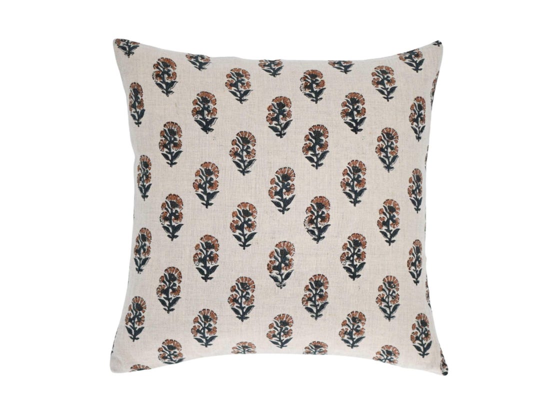 Lucy Block Print Pillow Cover - Etsy