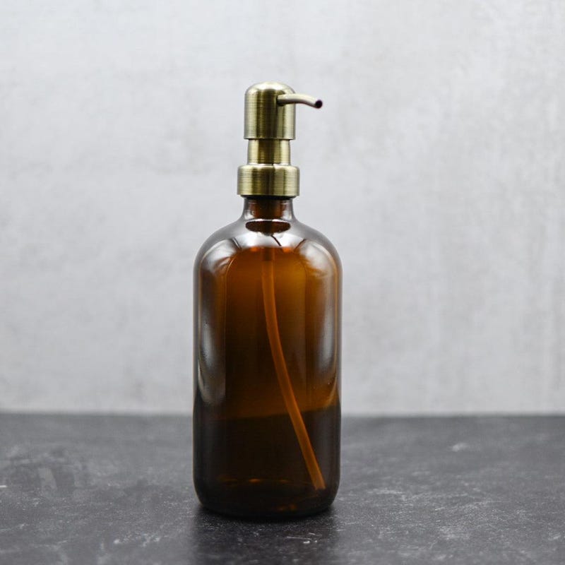 Amber Soap Dispenser - Etsy