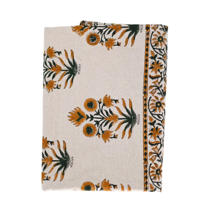 Block Print Tablecloth - Etsy