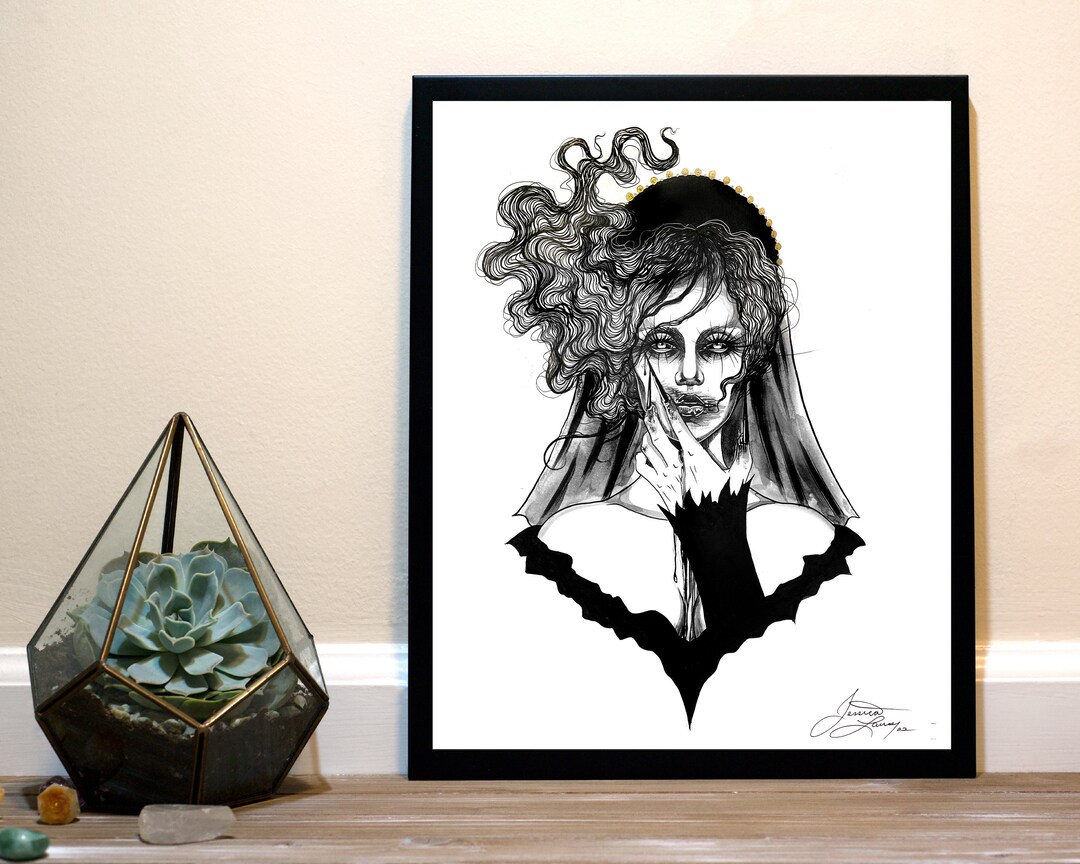 Baobhan Sith Irish Vampire Inktober Art Print - Etsy Canada