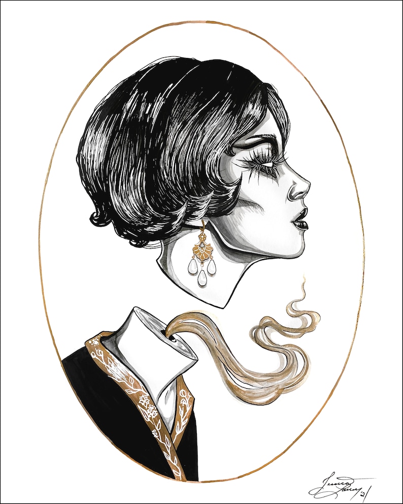 Nukekubi Yokai Inktober Art Print - Etsy