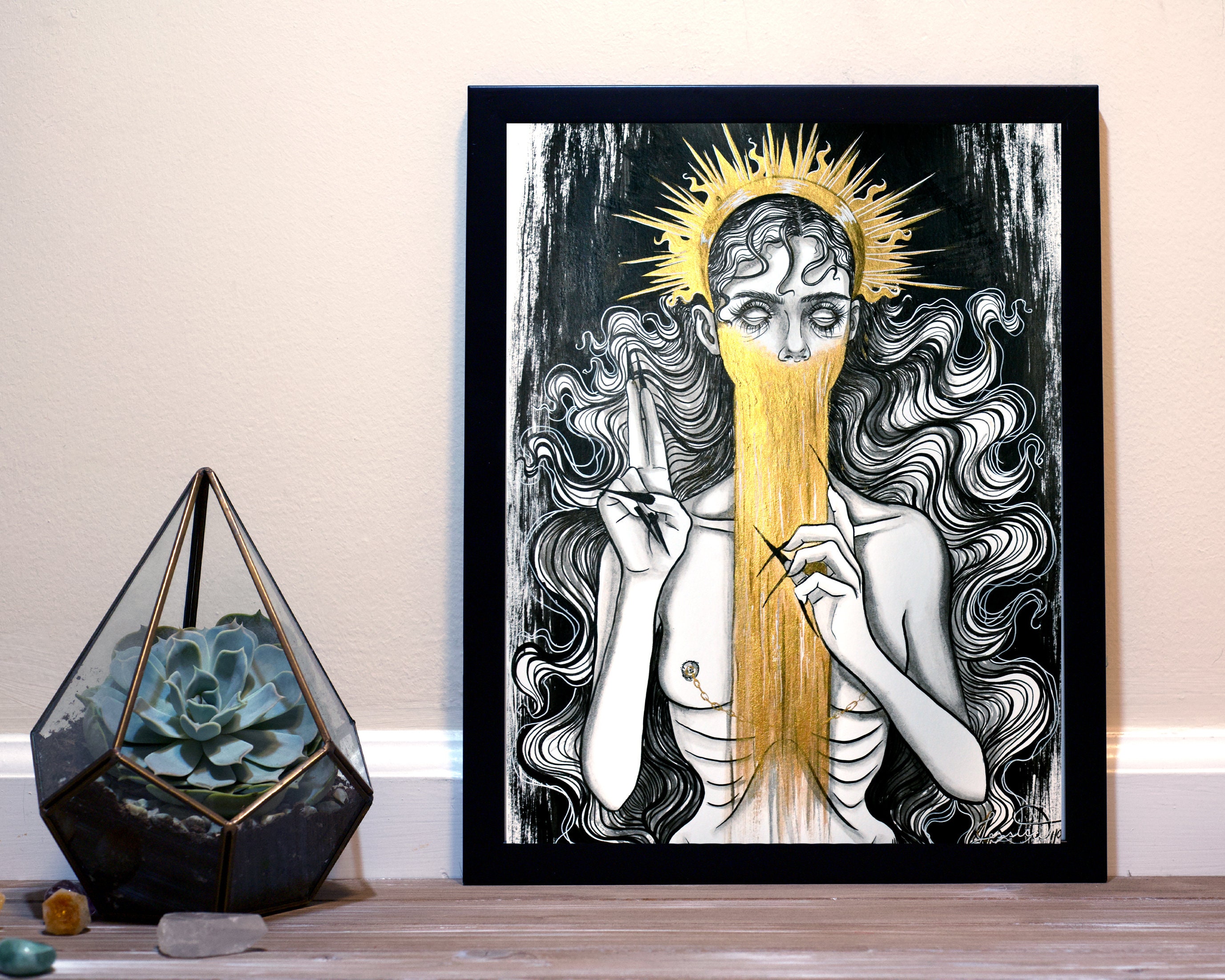 Crooked Inktober Art Print | Etsy