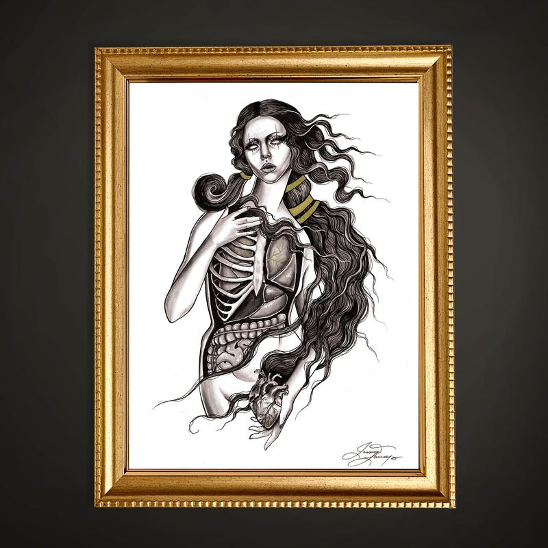 Anatomical Birth Art - Etsy