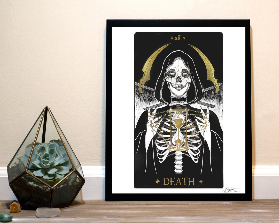 Death Tarot Card Art Print - Etsy UK