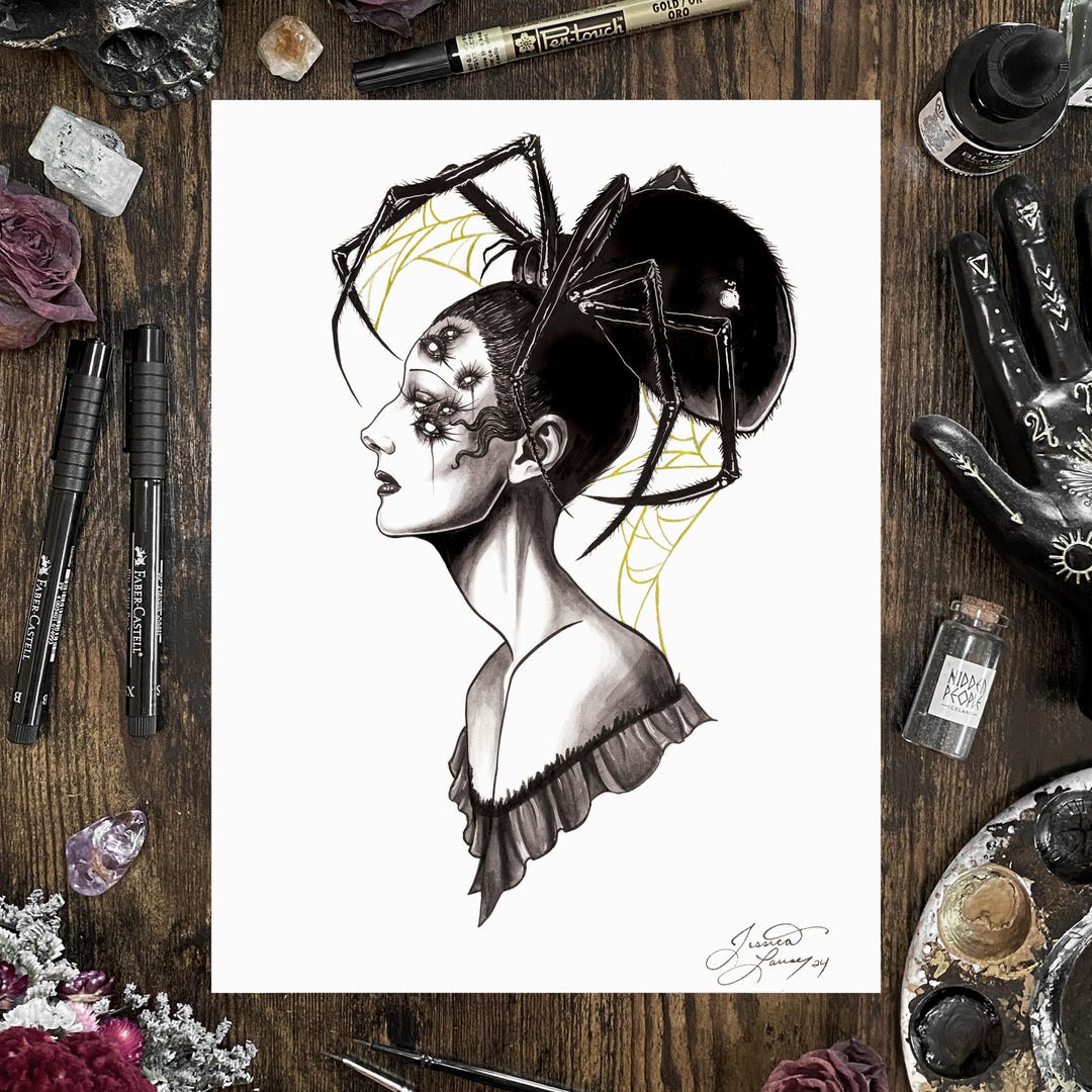 Arachne Original Pen and Ink Drawing - Etsy