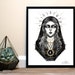 Headless Nun Inktober Art Print - Etsy