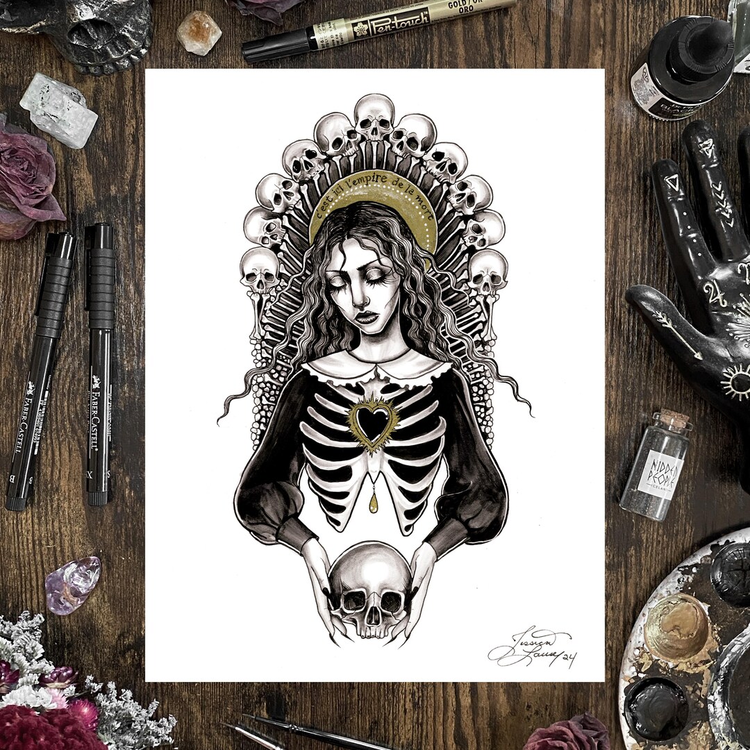 Catacombs Original Pen and Ink Drawing - Etsy