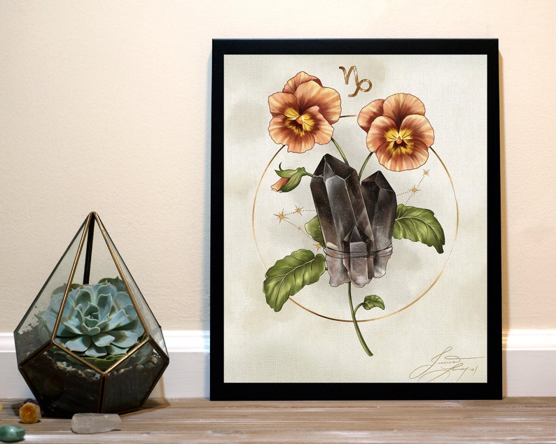 Zodiac Crystals - Sun, Moon, & Rising Bundle of 3 Art Prints - Etsy