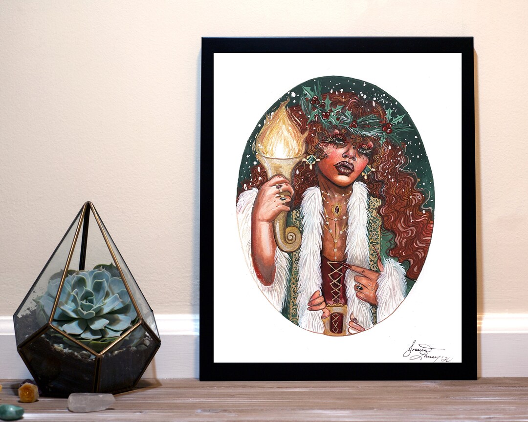Ghost of Christmas Present Art Print - Etsy