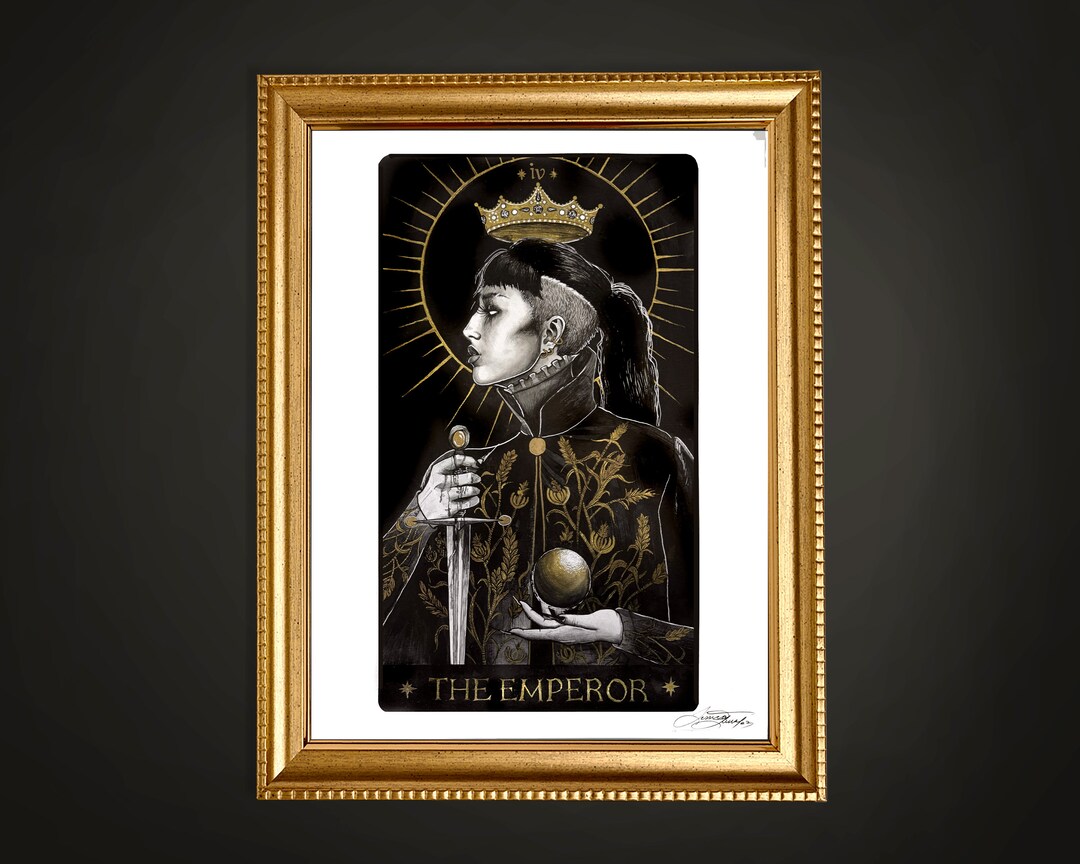 The Emperor - Tarot Card Art Print - Etsy
