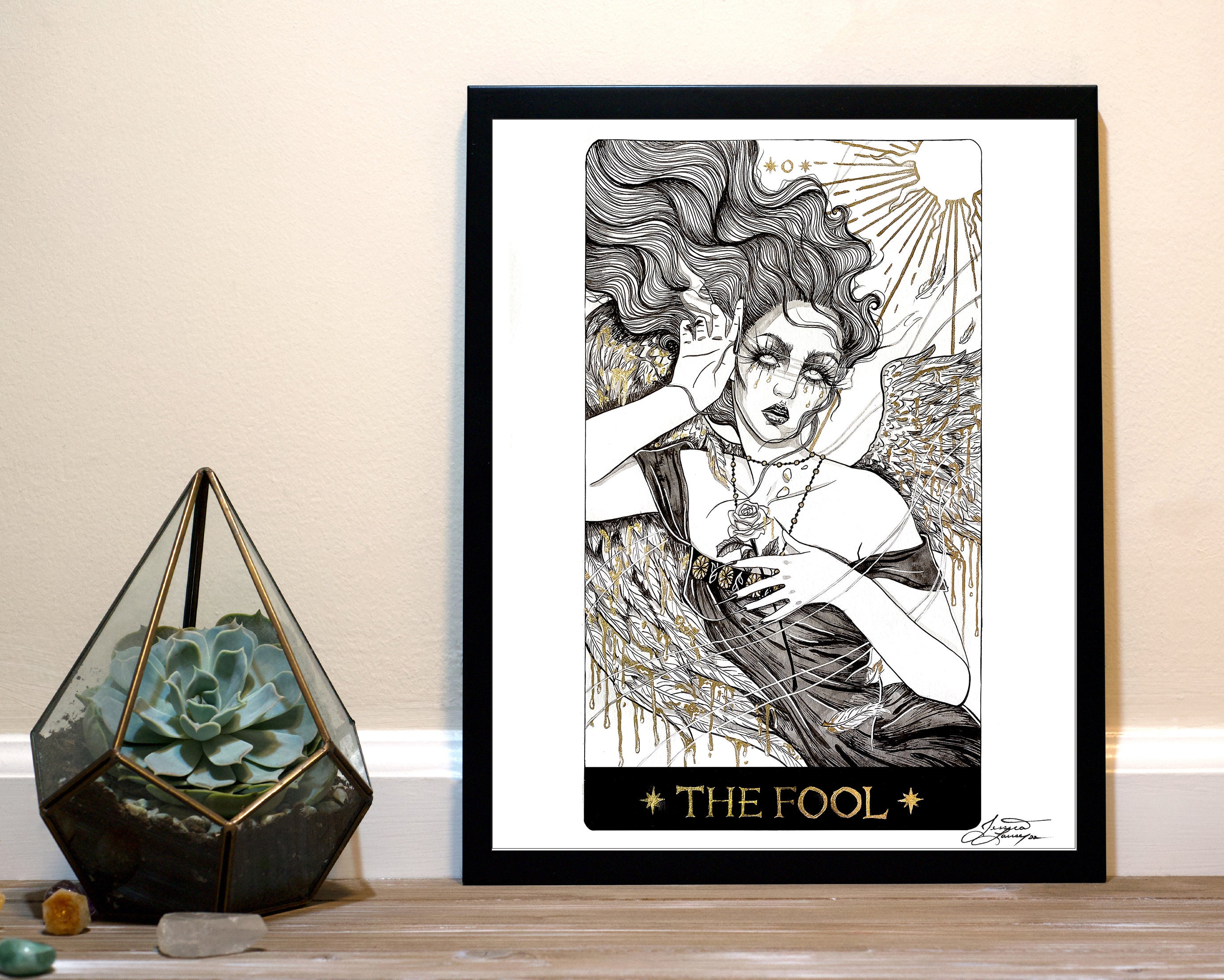 The Fool Tarot Card Art Print - Etsy