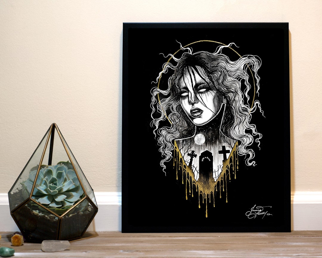Kate Blood - Inktober Art Print - Etsy