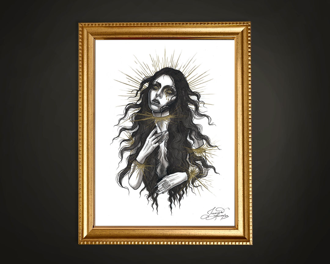 Heliophobia - Fear of the Sun - Inktober Art Print - Etsy