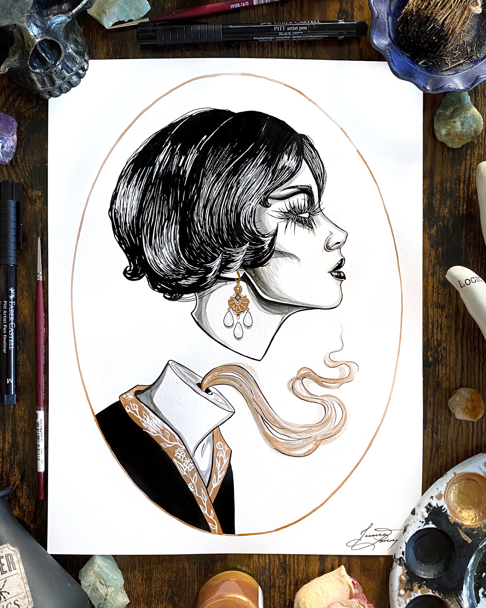 Nukekubi Yokai Inktober Art Print - Etsy