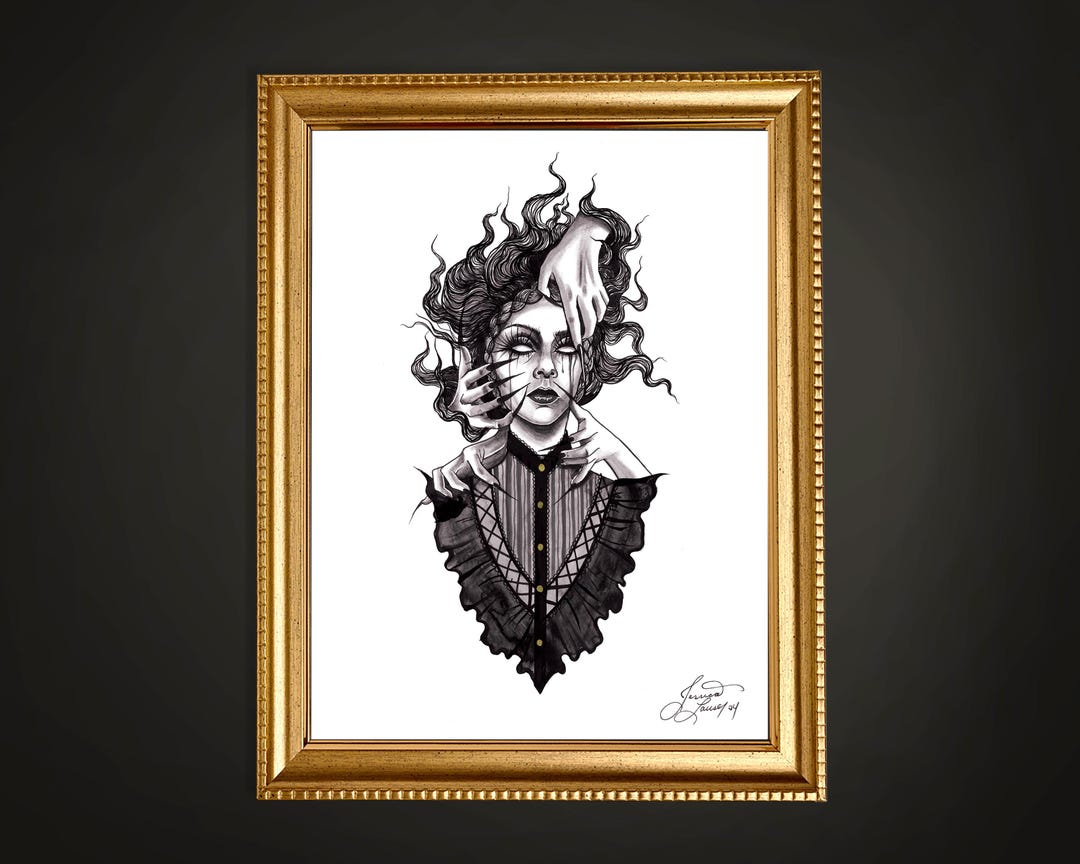 Huggin' Molly Inktober Art Print - Etsy