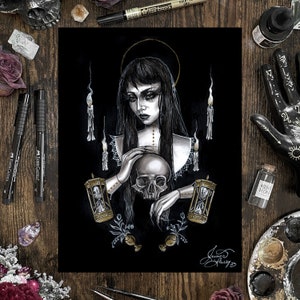 Thanatophobia - Fear of Death - Original Pen and Ink Drawing - Etsy