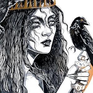 Badb Catha - Inktober Art Print - Etsy Canada