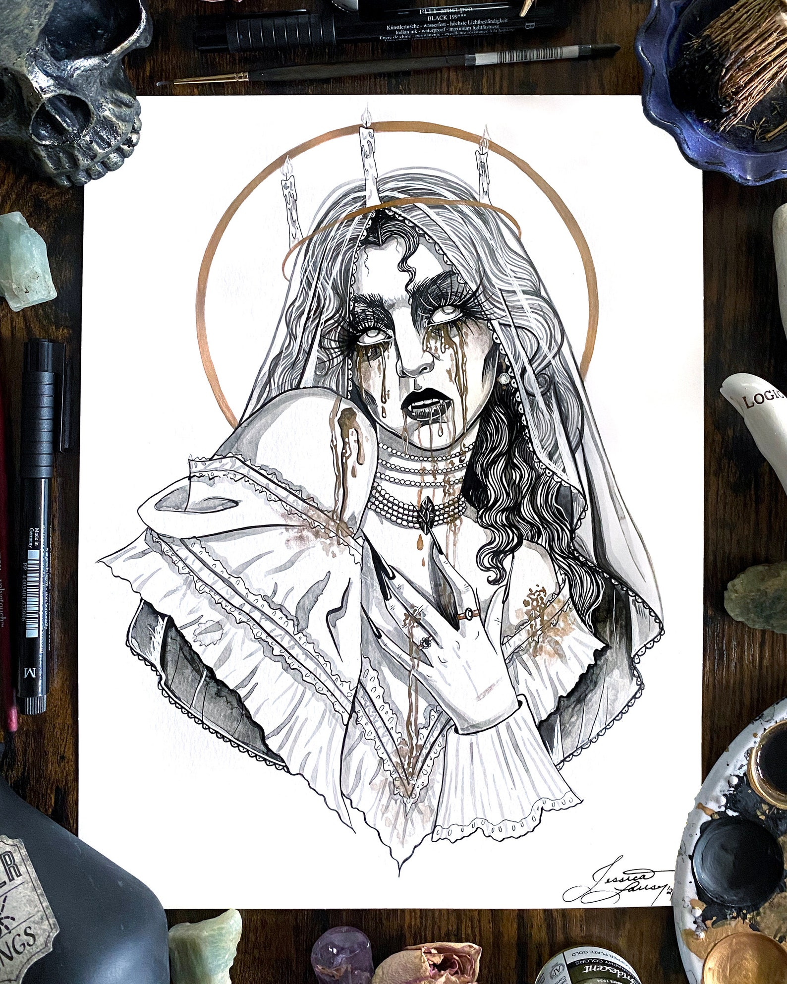 Dearg Due Irish Vampire Inktober Art Print - Etsy