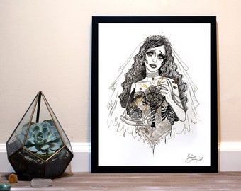 Maggot Art Print / Corpse Bride Burton Print - Etsy