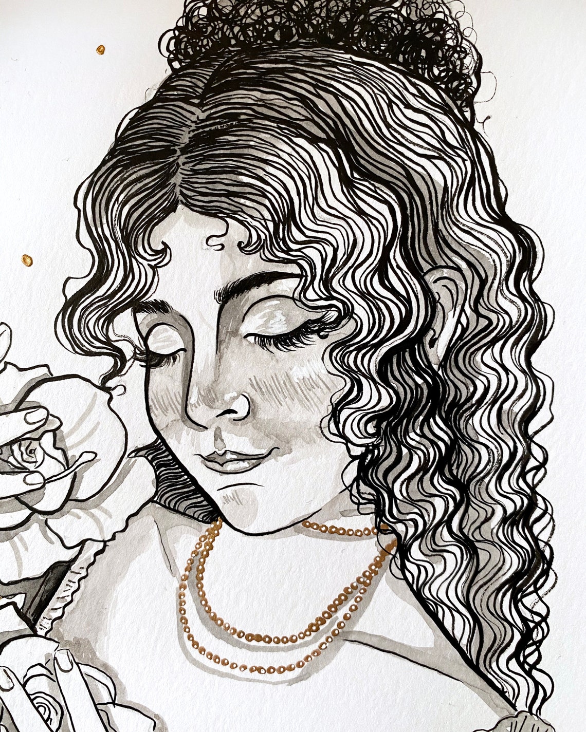 Dolley Madison Inktober Art Print - Etsy