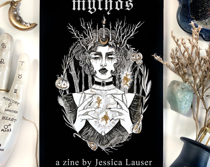 Inktober 2021 Zine "mythos" Illustrations & Short Stories - Jlauserart - Etsy