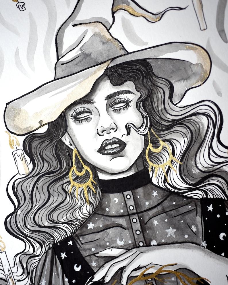 Coven - Inktober Art Print - Etsy