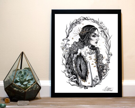 Huldra Inktober Art Print | Etsy