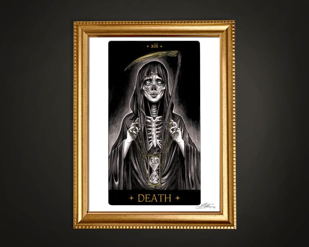 Death - Tarot Card Art Print - Etsy