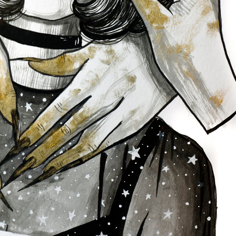 Chirophobia Fear of Hands Phobia Pen and Ink Inktober Art - Etsy