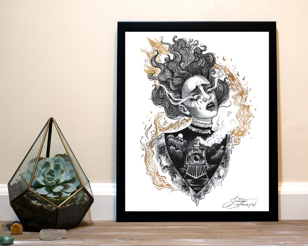 Screaming Jenny - Inktober Art Print - Etsy