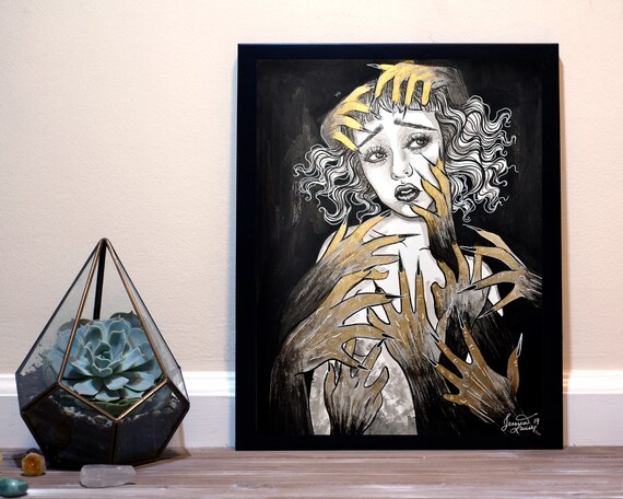 Shadows Original Pen & Ink Inktober Illustration Artwork | Etsy