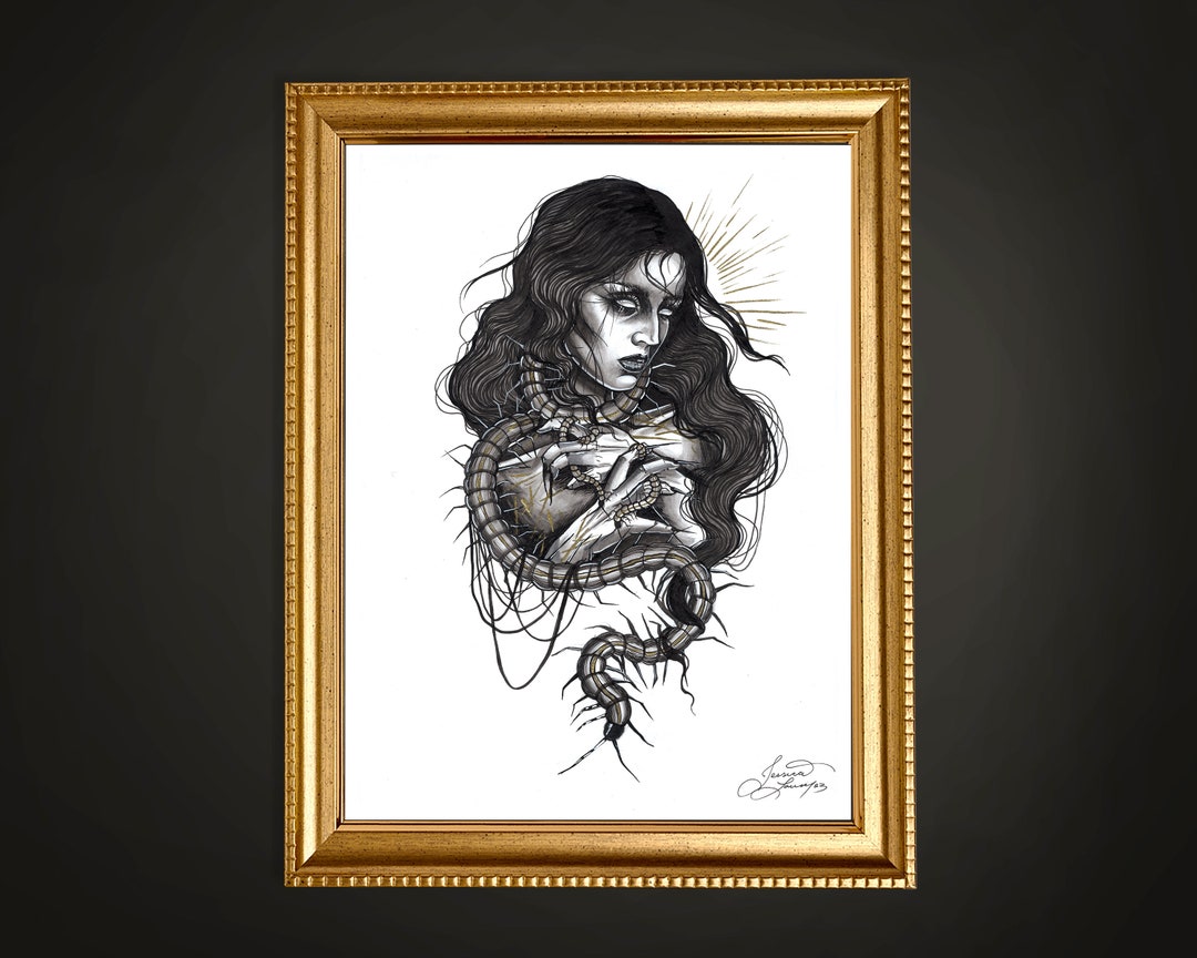 Acarophobia - Fear of Itching - Inktober Art Print - Etsy UK