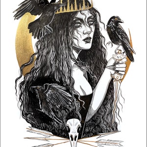Badb Catha - Inktober Art Print - Etsy Canada