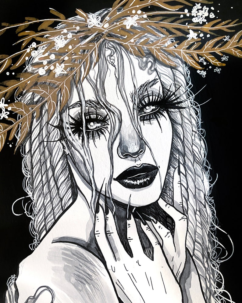 Rusalki / Rusalka Inktober Art Print - Etsy