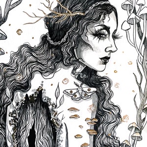 Huldra Inktober Art Print - Etsy