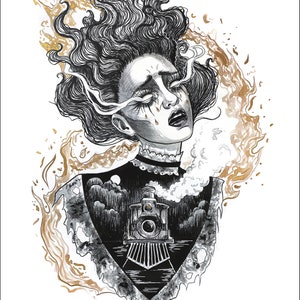 Screaming Jenny - Inktober Art Print - Etsy