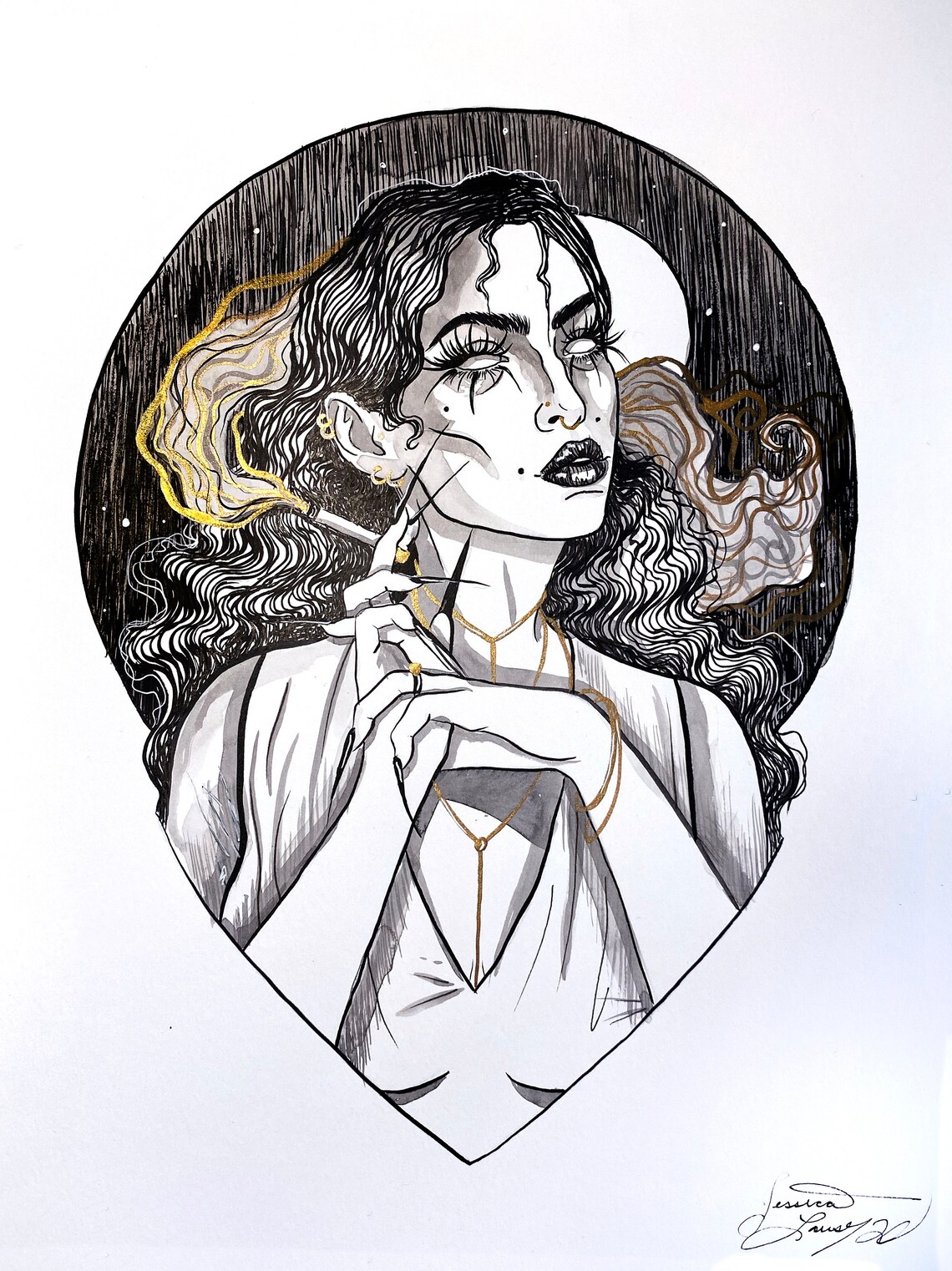 La Sayona Inktober Art Print - Etsy