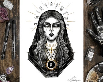 Wiccaphobia Fear of Witches & Witchcraft Inktober Art Print - Etsy
