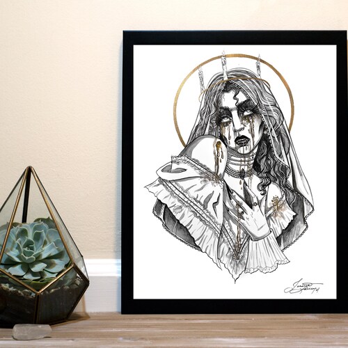 Dearg Due Irish Vampire Inktober Art Print - Etsy