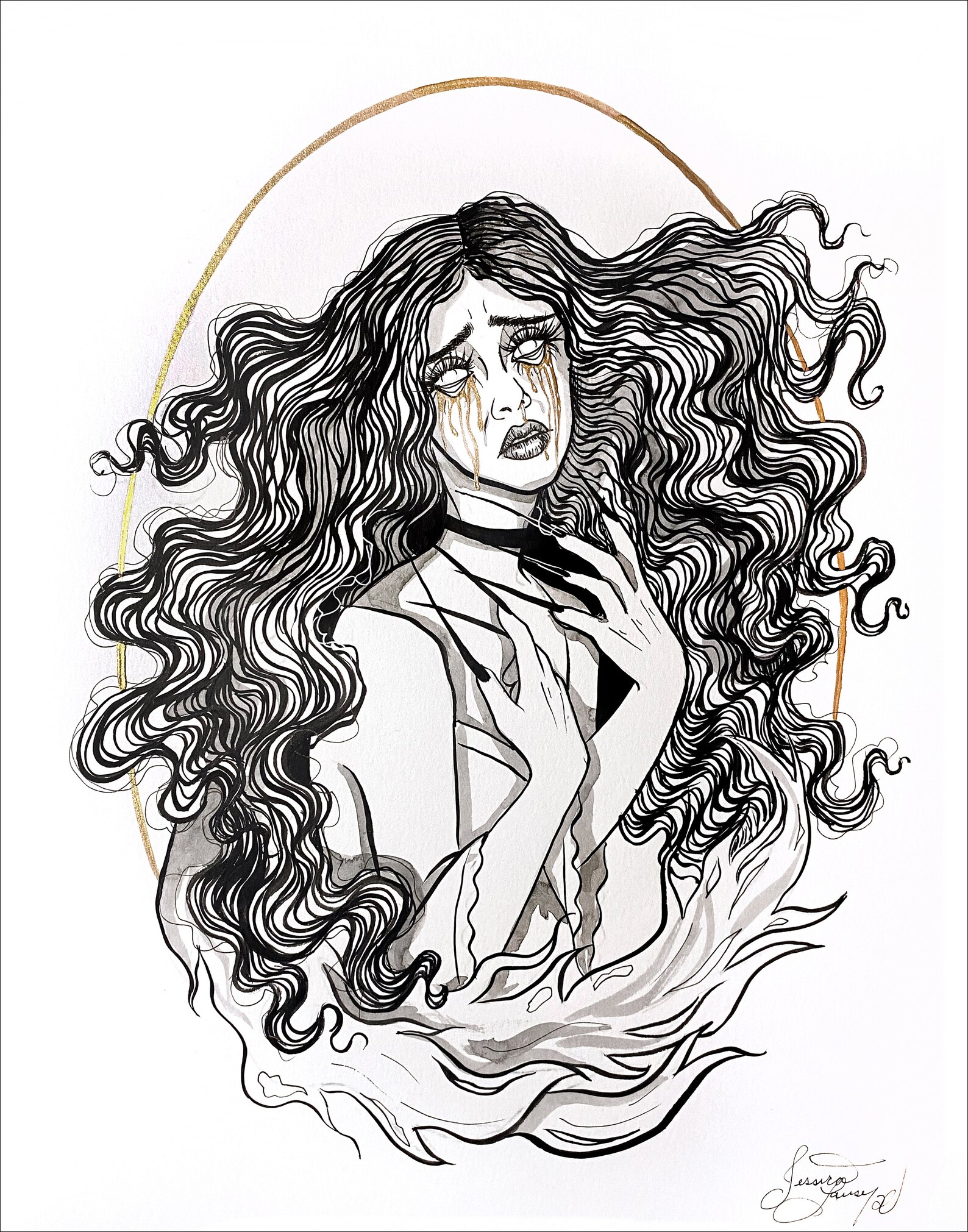 Banshee Inktober Art Print | Etsy