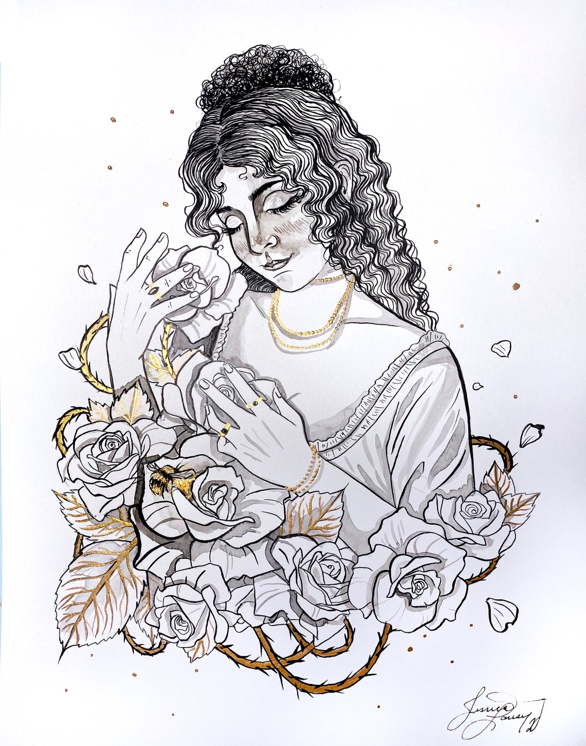 Dolley Madison Inktober Art Print - Etsy