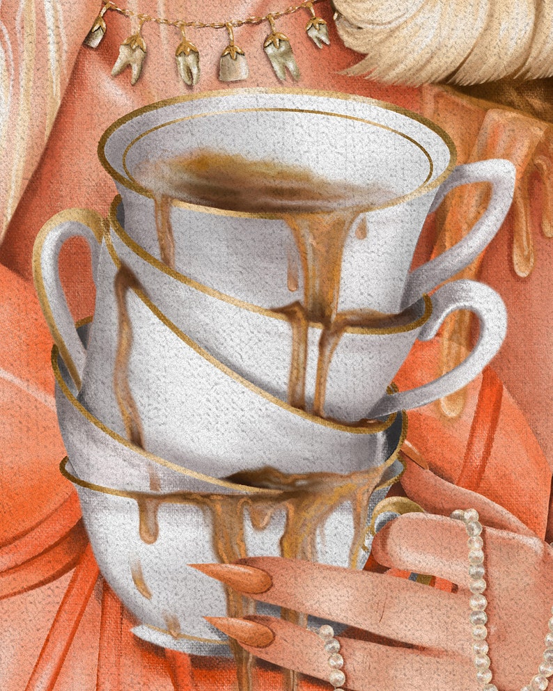 Gluttony Seven Deadly Sins Illustration Art Print | Etsy