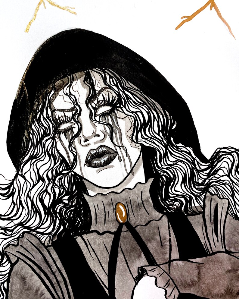 Moll Dyer Inktober Art Print - Etsy UK