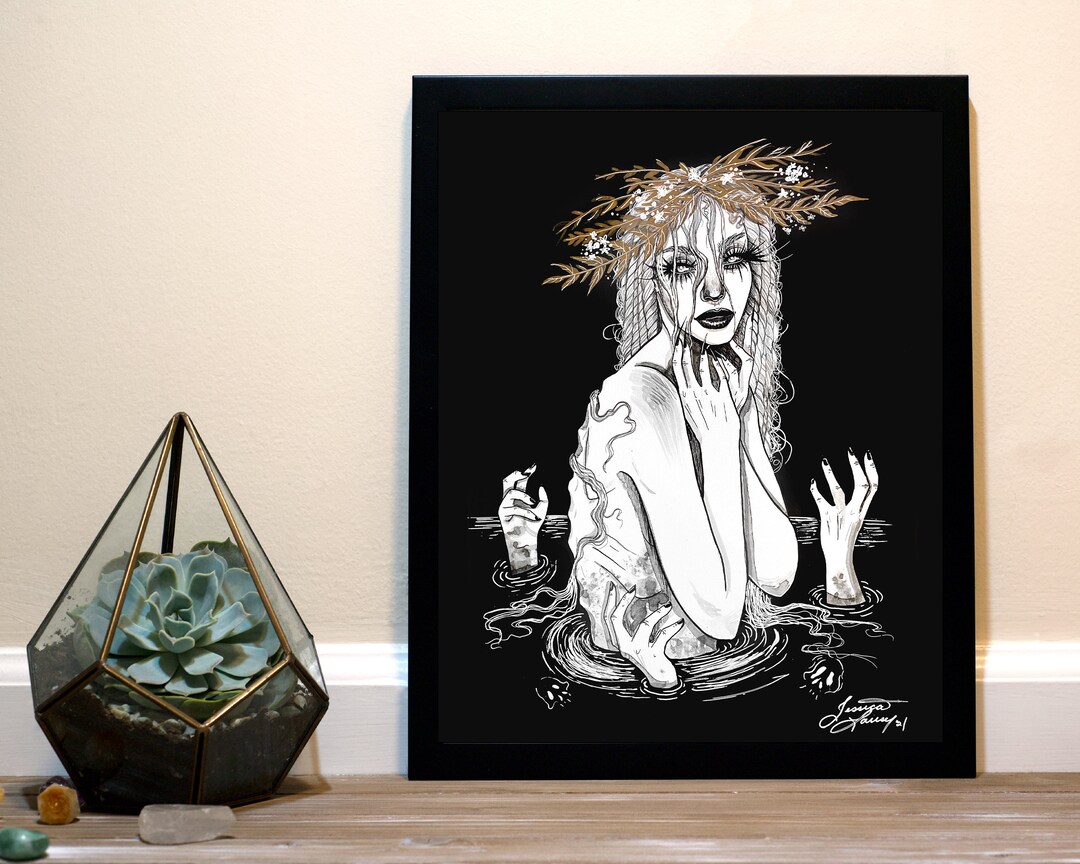 Rusalki / Rusalka Inktober Art Print - Etsy