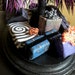 14 Halloween Feather Tree Purple & Black With Spooky Gifts Under the ...